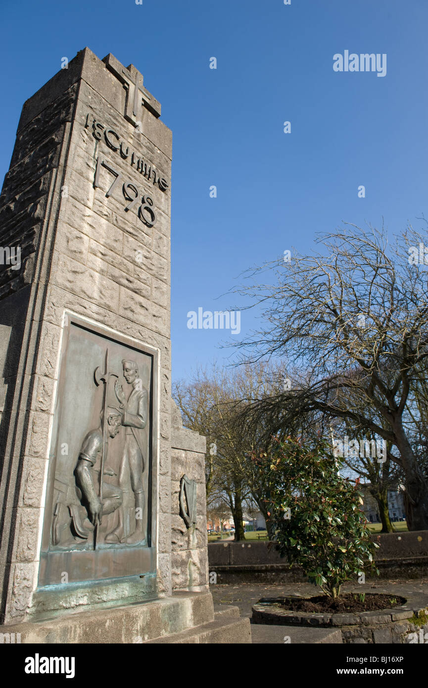 The 1798 rebellion memorial at The Mall, Castlebar, Co. Mayo Stock ...