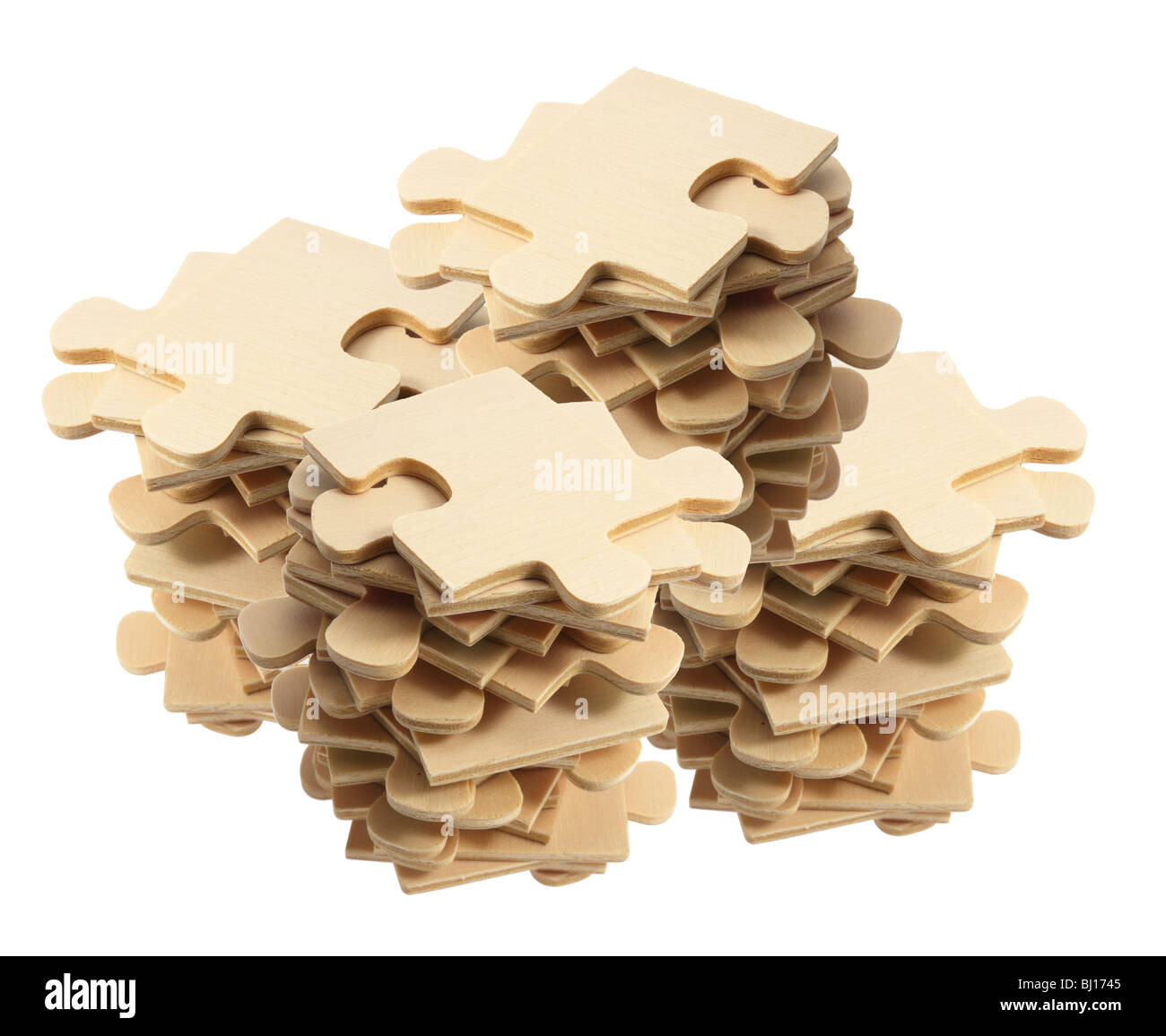 Stacks of Jigsaw Puzzle Pieces Stock Photo - Alamy