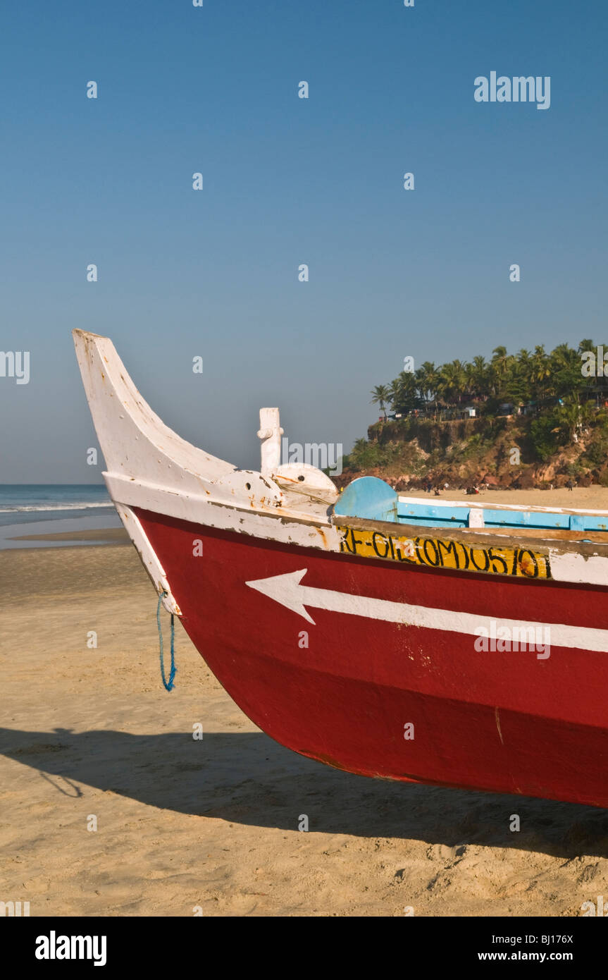 Fishing boat Papanasam Beach Varkala Kerala India Stock Photo - Alamy