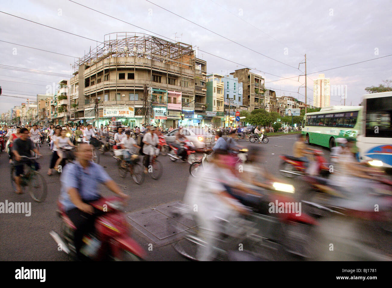 Street scene, Ho Chi Minh City, Vietnam Stock Photo - Alamy