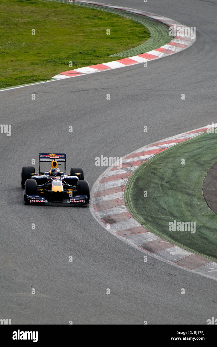 Sebastian Vettel (GER) in the Red Bull Racing RB5 racecar during ...