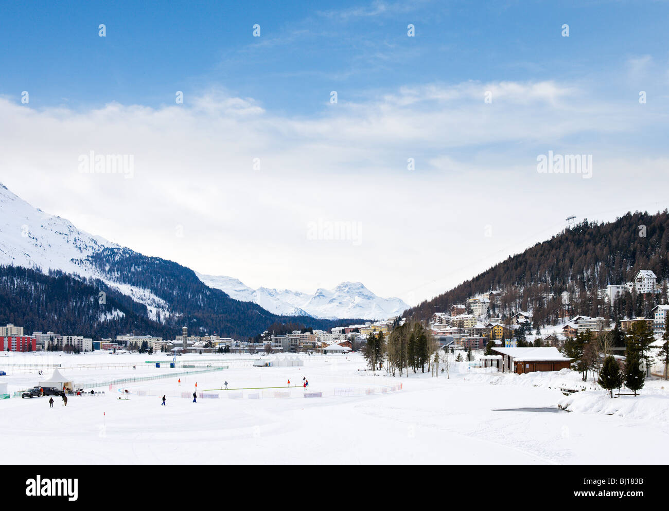 Switzerland st moritz town centre hi-res stock photography and images ...