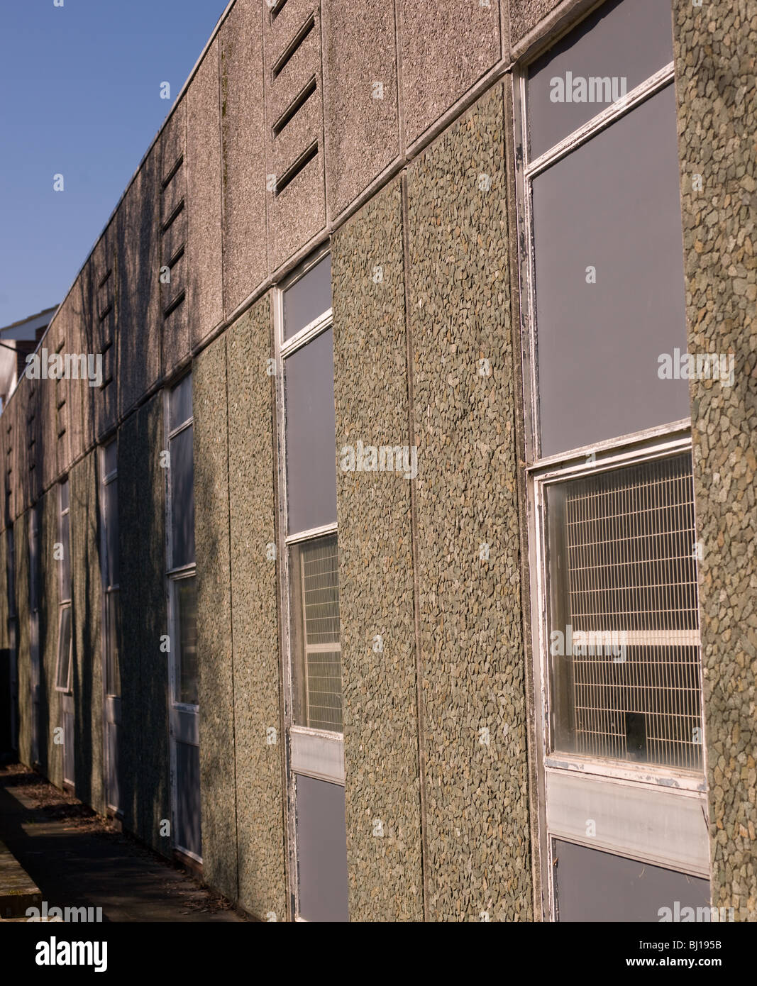 view of 1960's BT exchange Stock Photo - Alamy