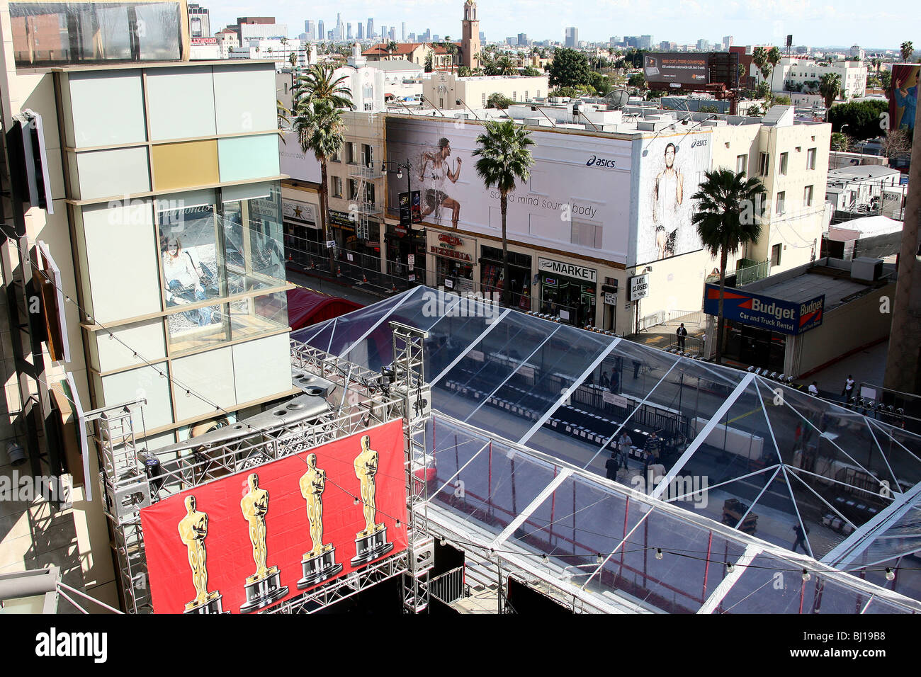 OSCAR SIGNAGE & TENTED RED CARPET 82ND ACADEMY AWARDS SET UP LOS ...