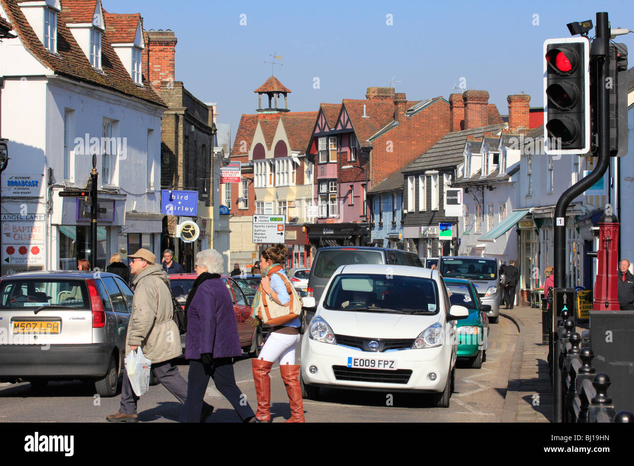 Great Dunmow Town Centre High Street, Essex, England Stock Photo - Alamy