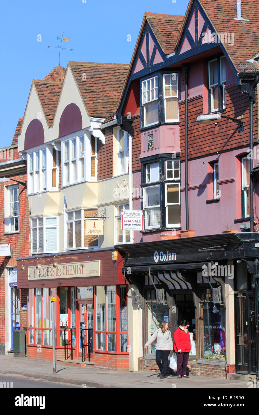 Great Dunmow Town Centre High Street, Essex, England Stock Photo - Alamy
