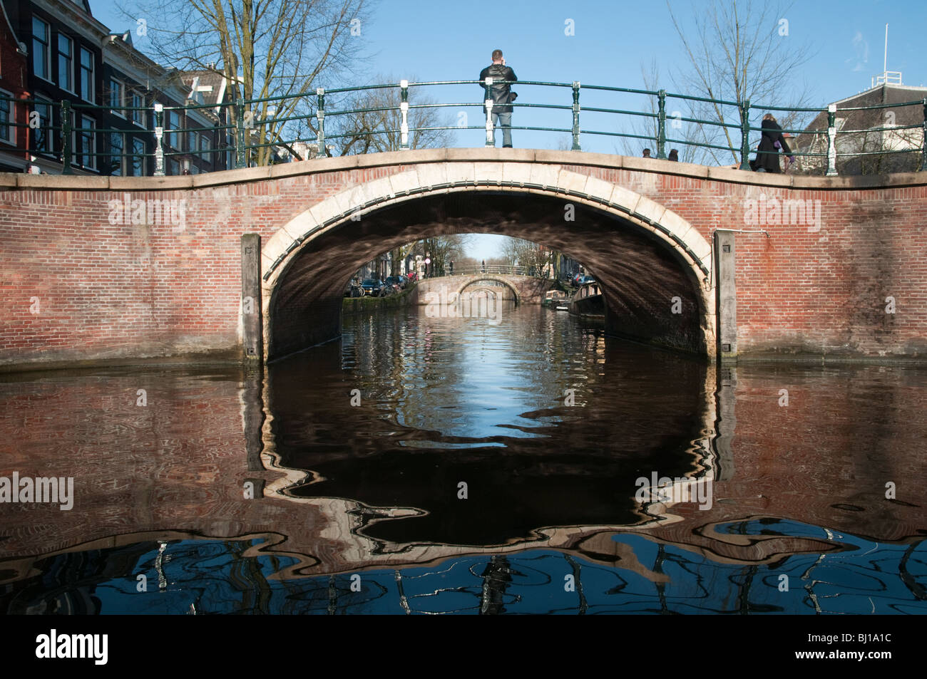 Bridge over Prinsengracht and Reguliersgracht in the Seven Bridges area ...