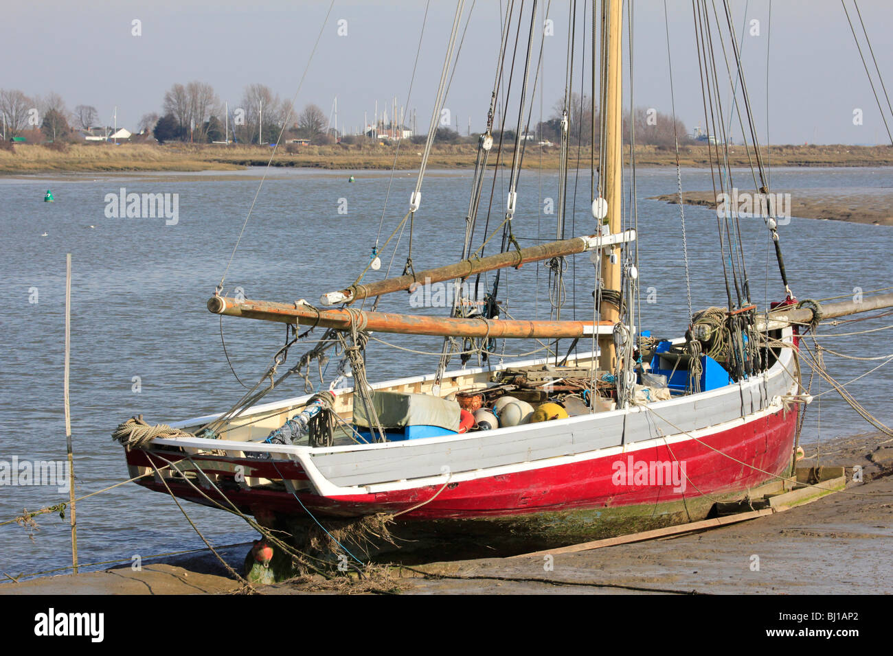 Blackwater estuary Maldon town centre essex england uk gb Stock Photo ...