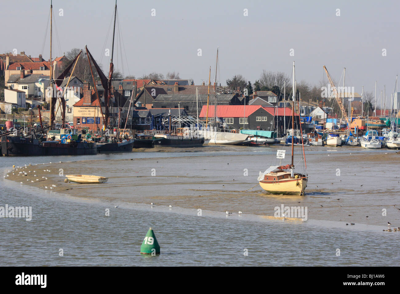 Maldon Blackwater estuary town centre essex england uk gb Stock Photo ...
