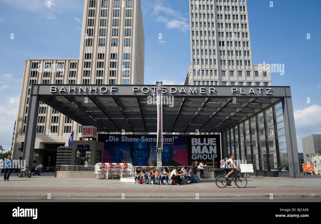 Potsdamer Platz Bahnhof and U-Bahn station. Berlin, Germany Stock Photo ...