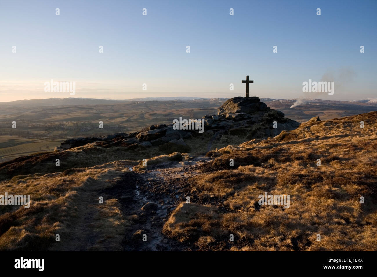 The Rylstone Cross, on Rylstone Fell, part of Barden Fell in the ...