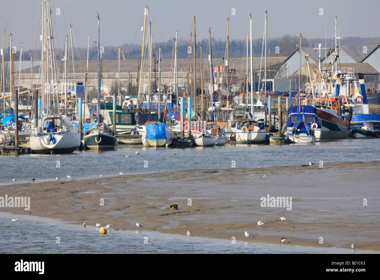 Maldon town centre Blackwater estuary essex england uk gb Stock Photo ...