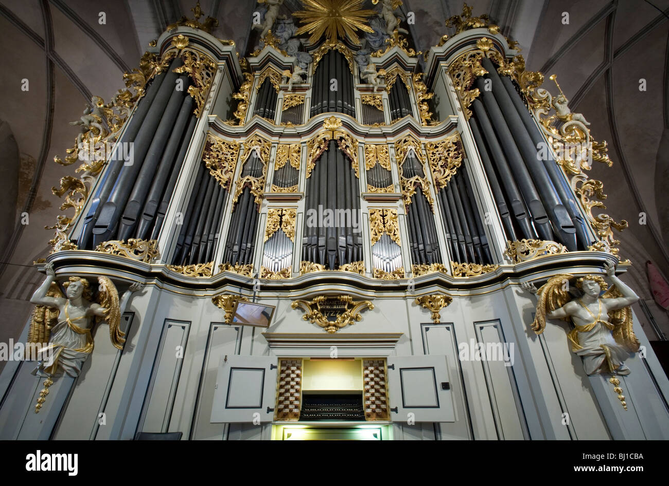 Church pipe organ at St Marienkirche. Berlin, Germany Stock Photo - Alamy