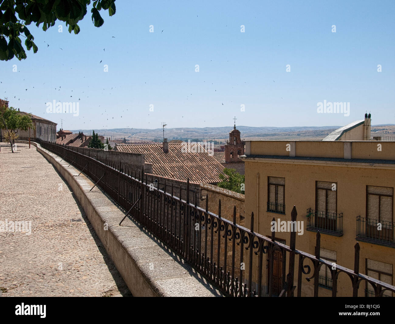 Avila walk area surrounding city wall Stock Photo - Alamy