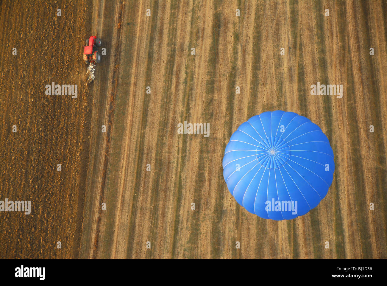 blue hot air balloon Stock Photo - Alamy