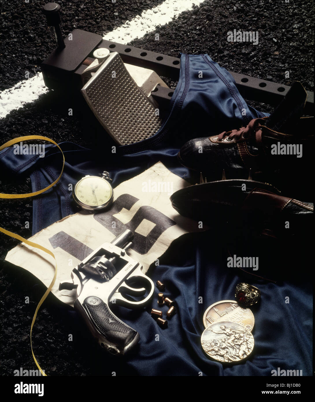 Olympic track and field equipment Stock Photo - Alamy