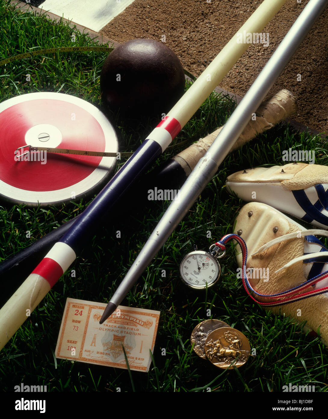Olympic track and field equipment Stock Photo - Alamy