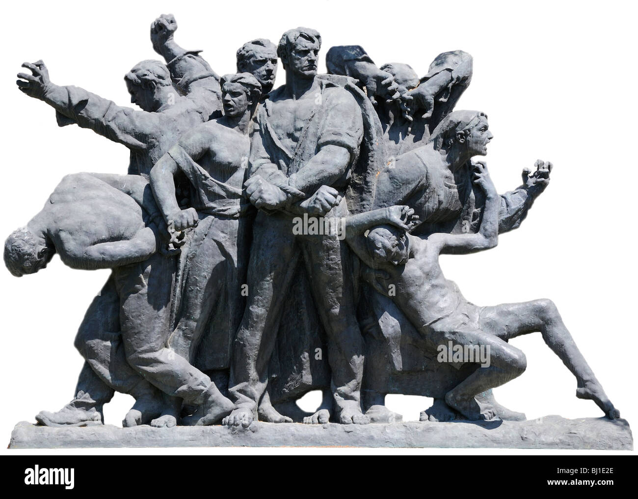 Zagreb, Croatia. 'Hostages' (Frane Krsinic) bronze memorial to WW2 ...