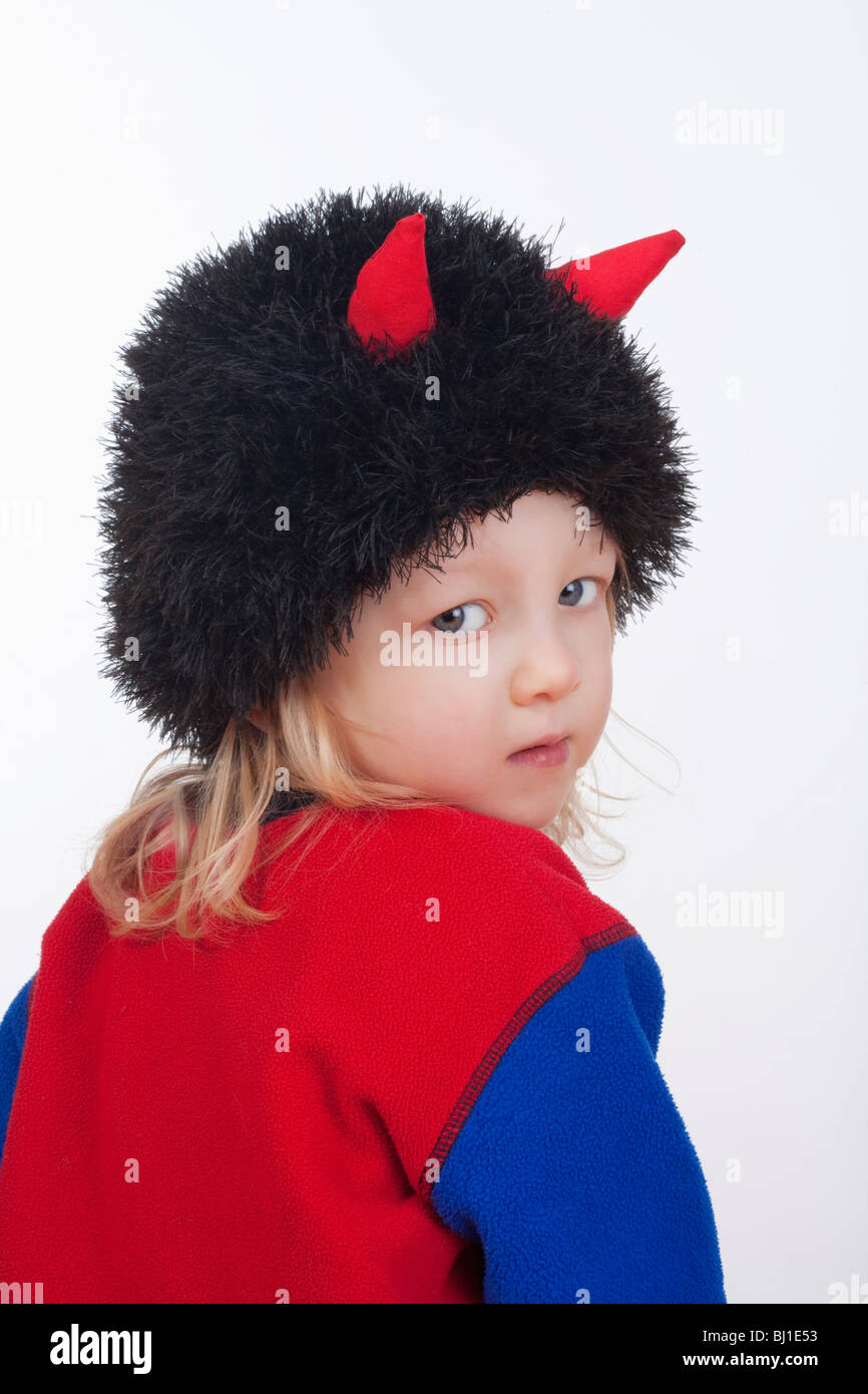 Boy with devil horns hi-res stock photography and images - Alamy
