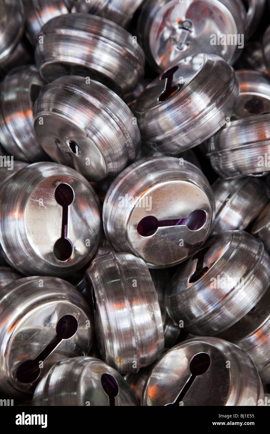 Jingle bells for carnival in Bolivia, South America Stock Photo - Alamy
