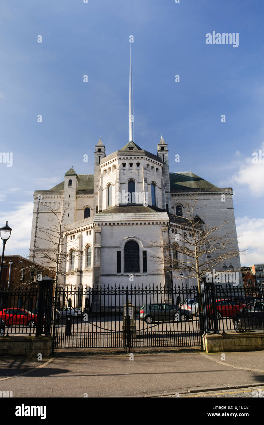 Saint Anne's Cathedral, Belfast, with its famous stainless steel spire ...