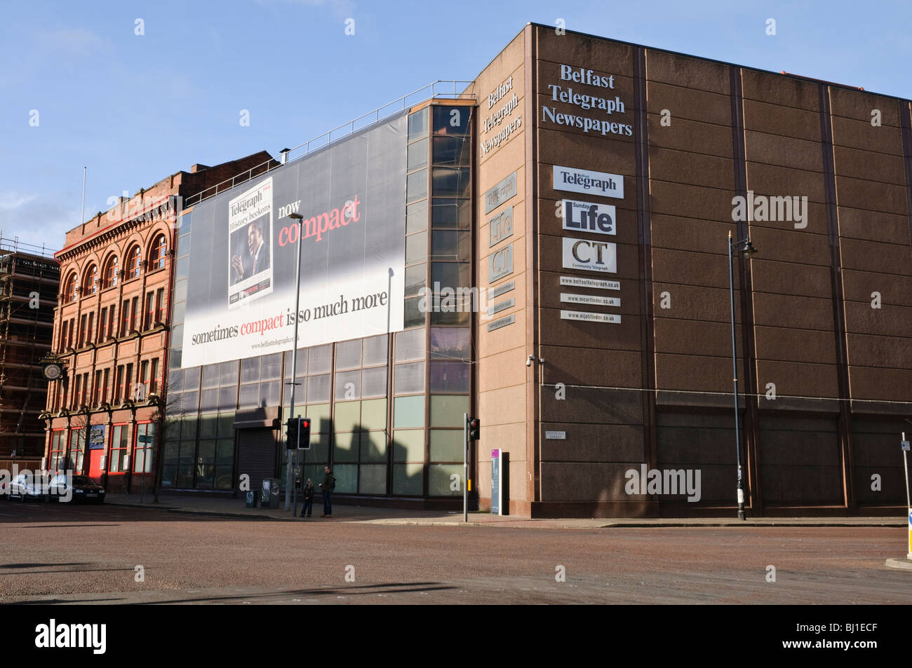 Outside of the Belfast Telegraph building, Royal Avenue, Belfast Stock ...
