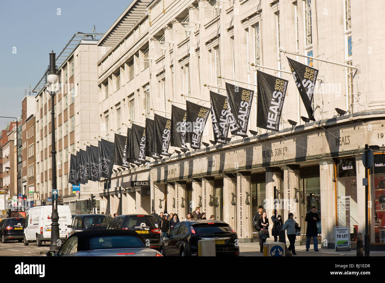 HEALS department store on Tottenham Court Road, London, United Kingdom ...