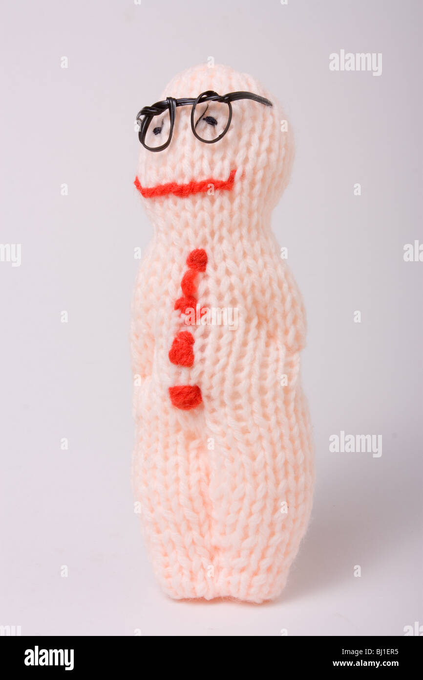 Baby harry knitted character to represent Harry Hill Stock Photo - Alamy