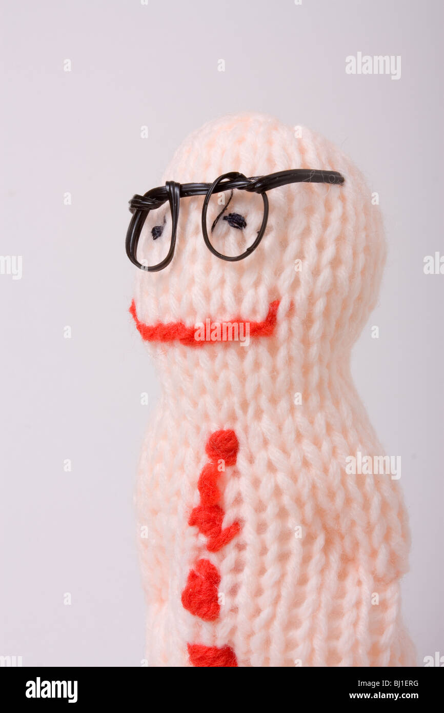 Baby harry knitted character to represent Harry Hill Stock Photo - Alamy