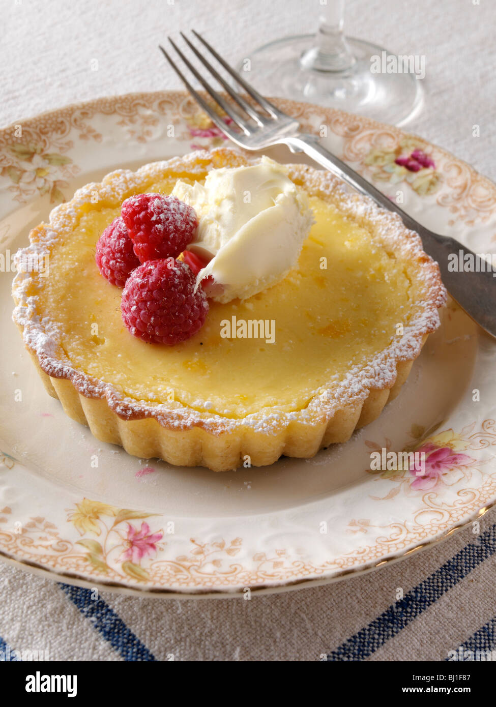 Individual lemon tart Stock Photo - Alamy