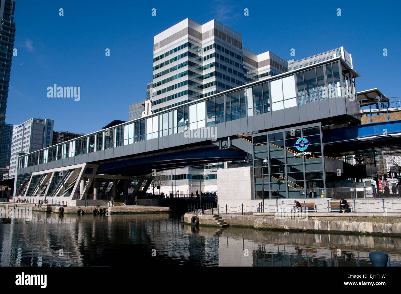 The new South Quay station built to accommodate three carriage trains ...