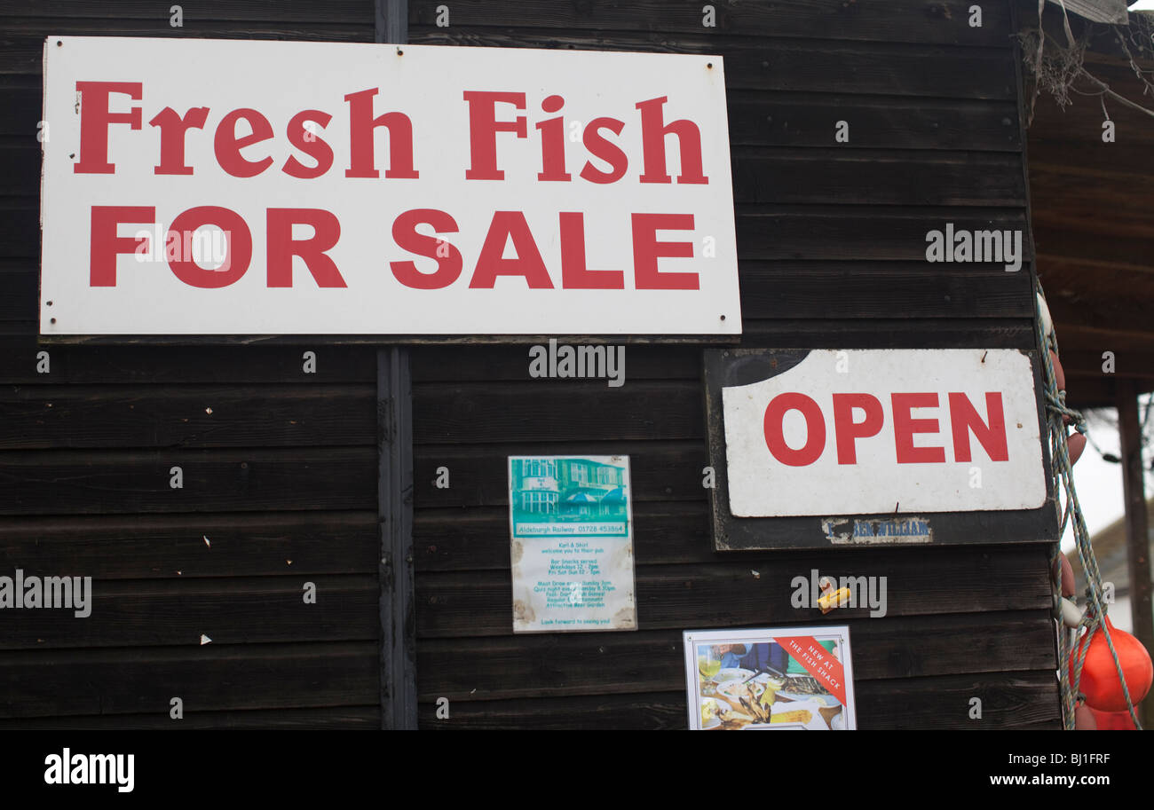 Fish for sale sign hi-res stock photography and images - Alamy