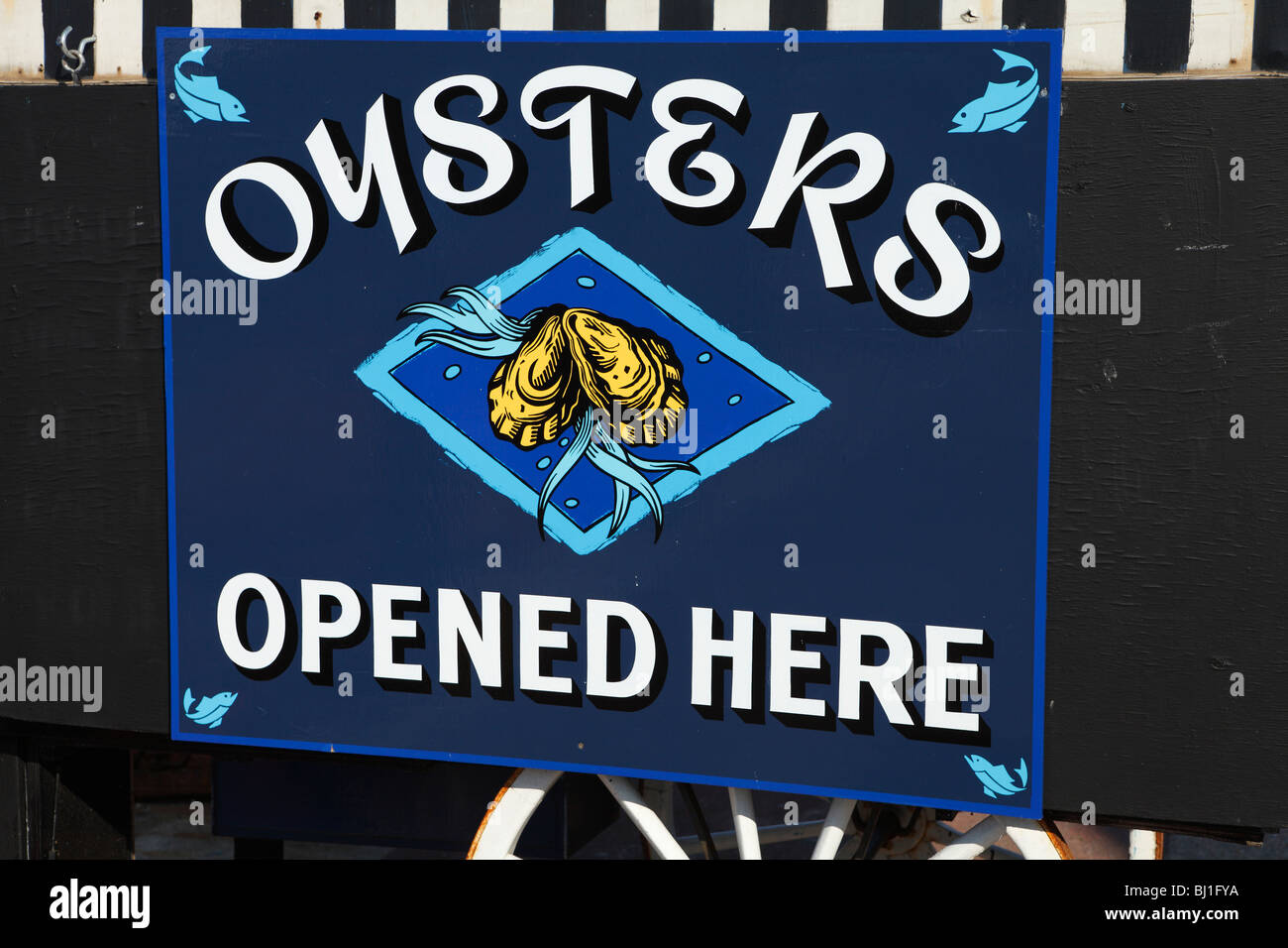A sign in a popular seaside town Stock Photo - Alamy