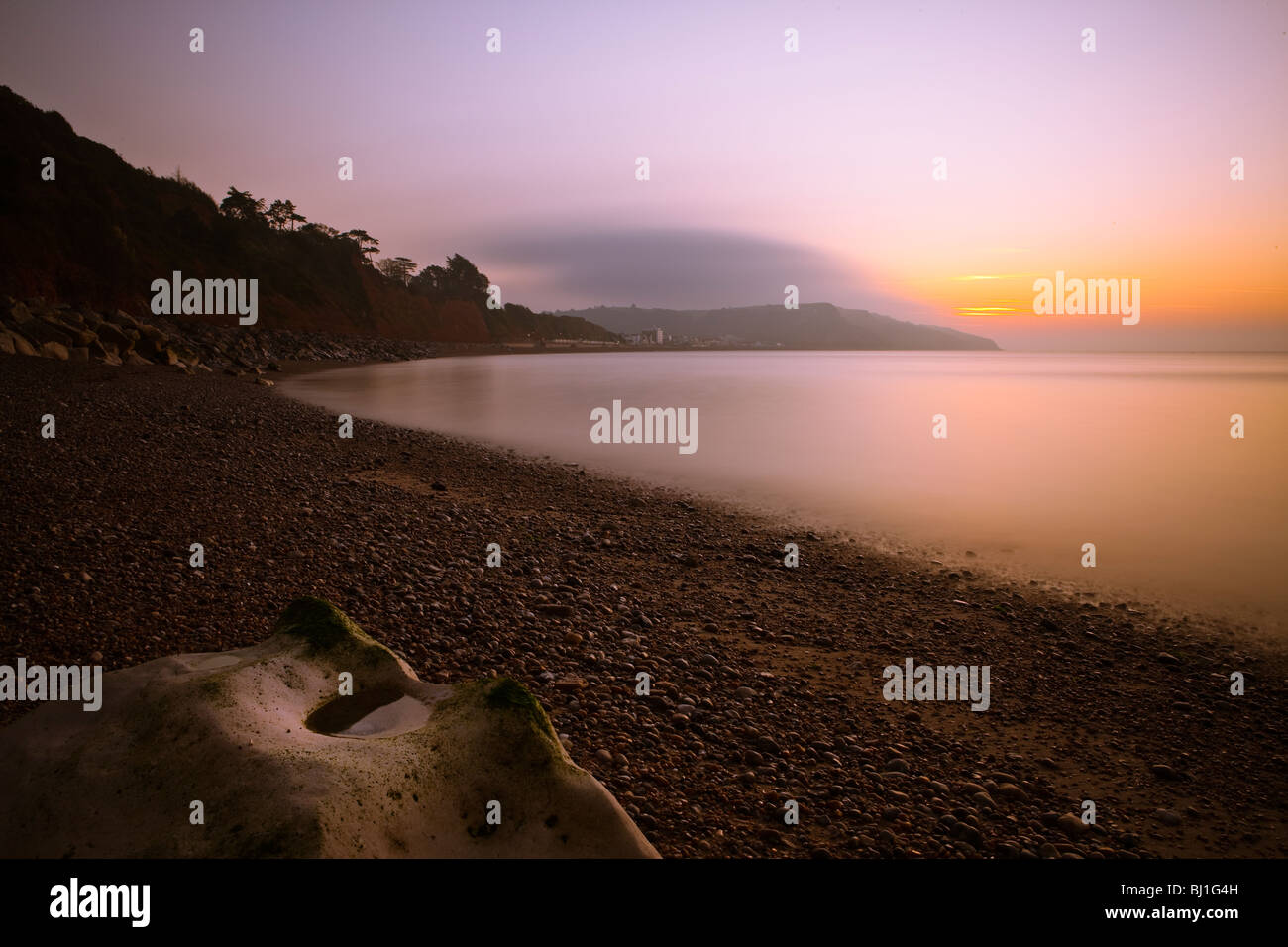 A six minute exposure before dawn from the end of the beach at Seaton ...