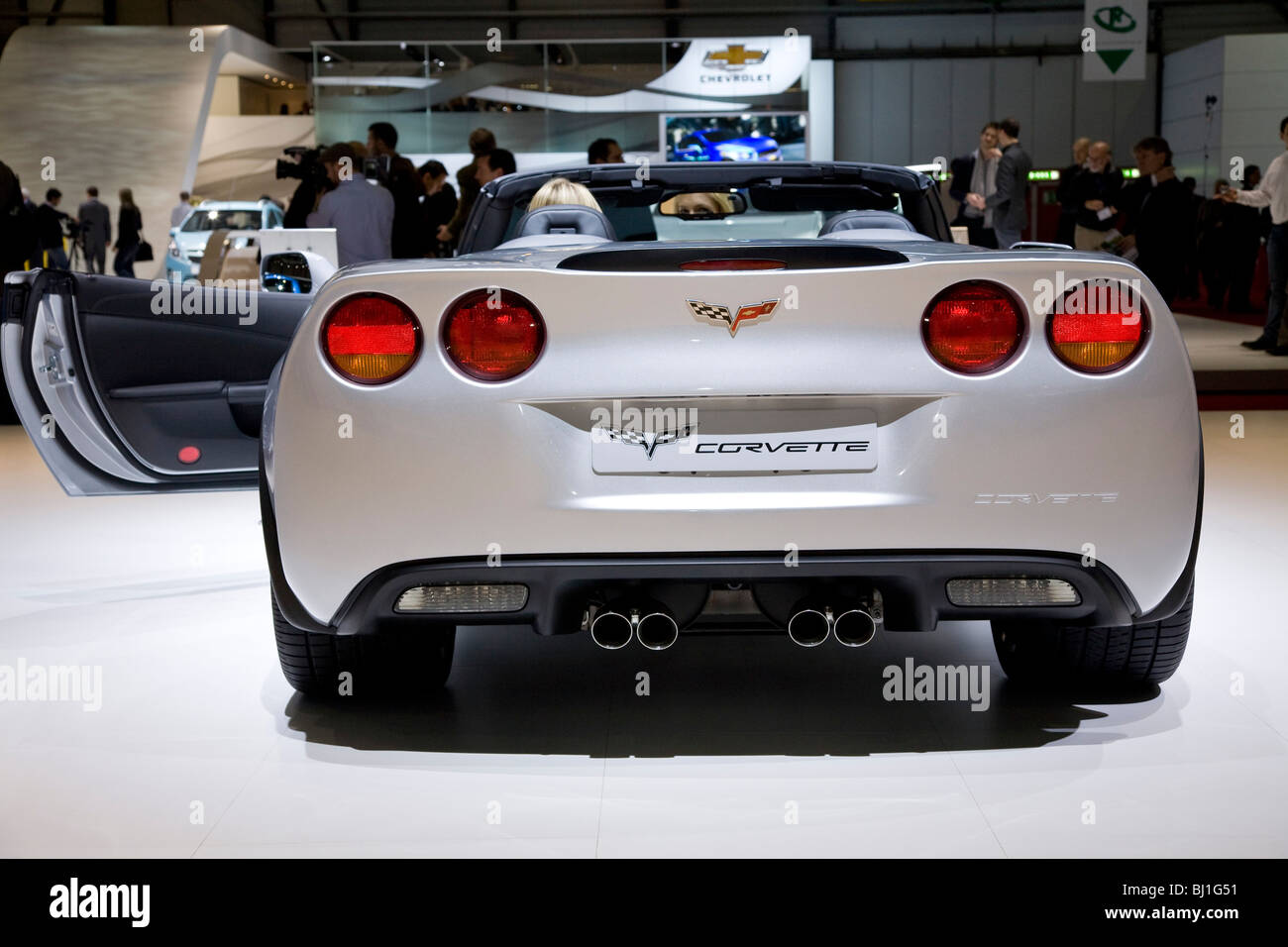 Corvette at a motor show Stock Photo - Alamy