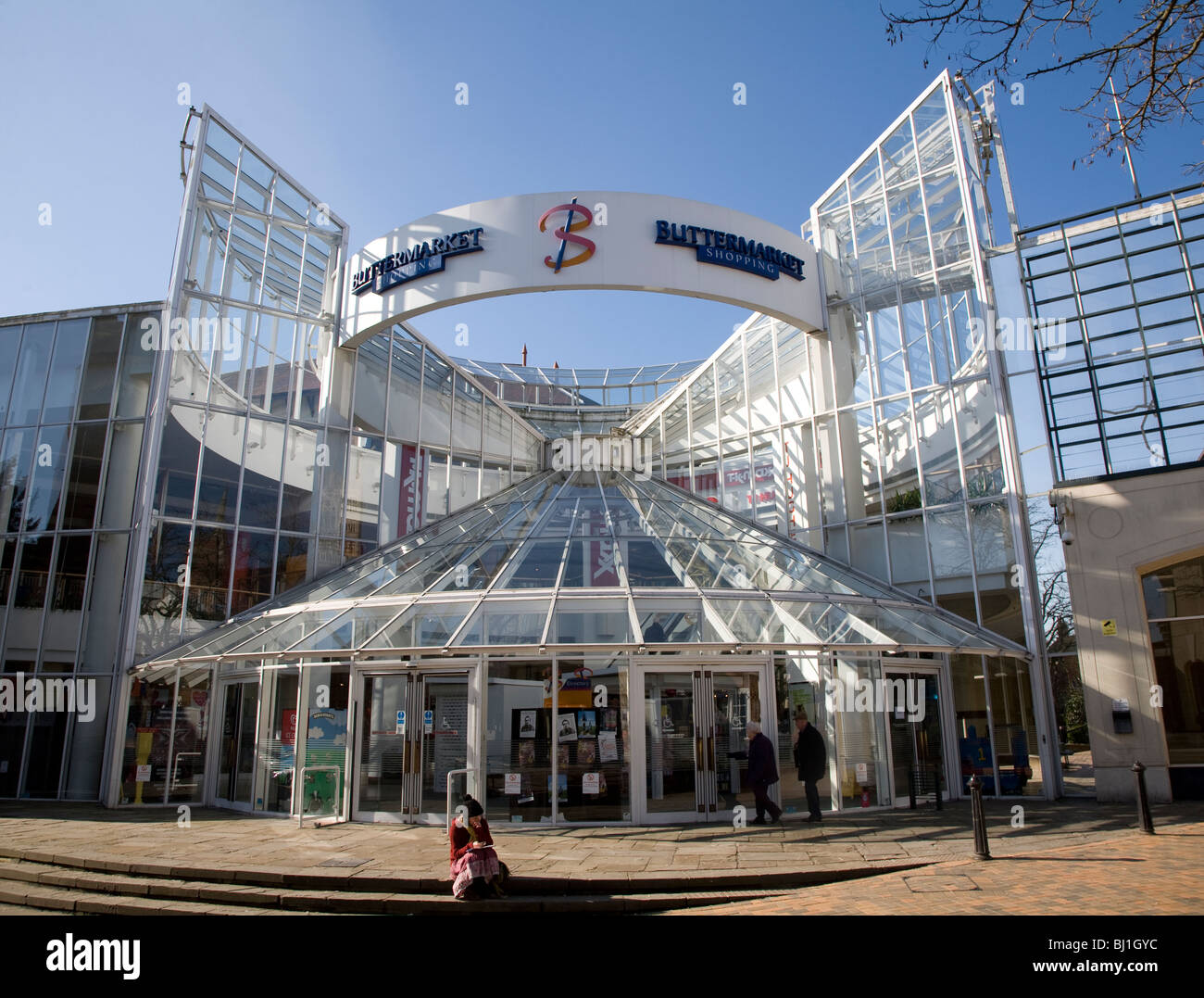 Buttermarket shopping centre Ipswich Suffolk England Stock Photo - Alamy