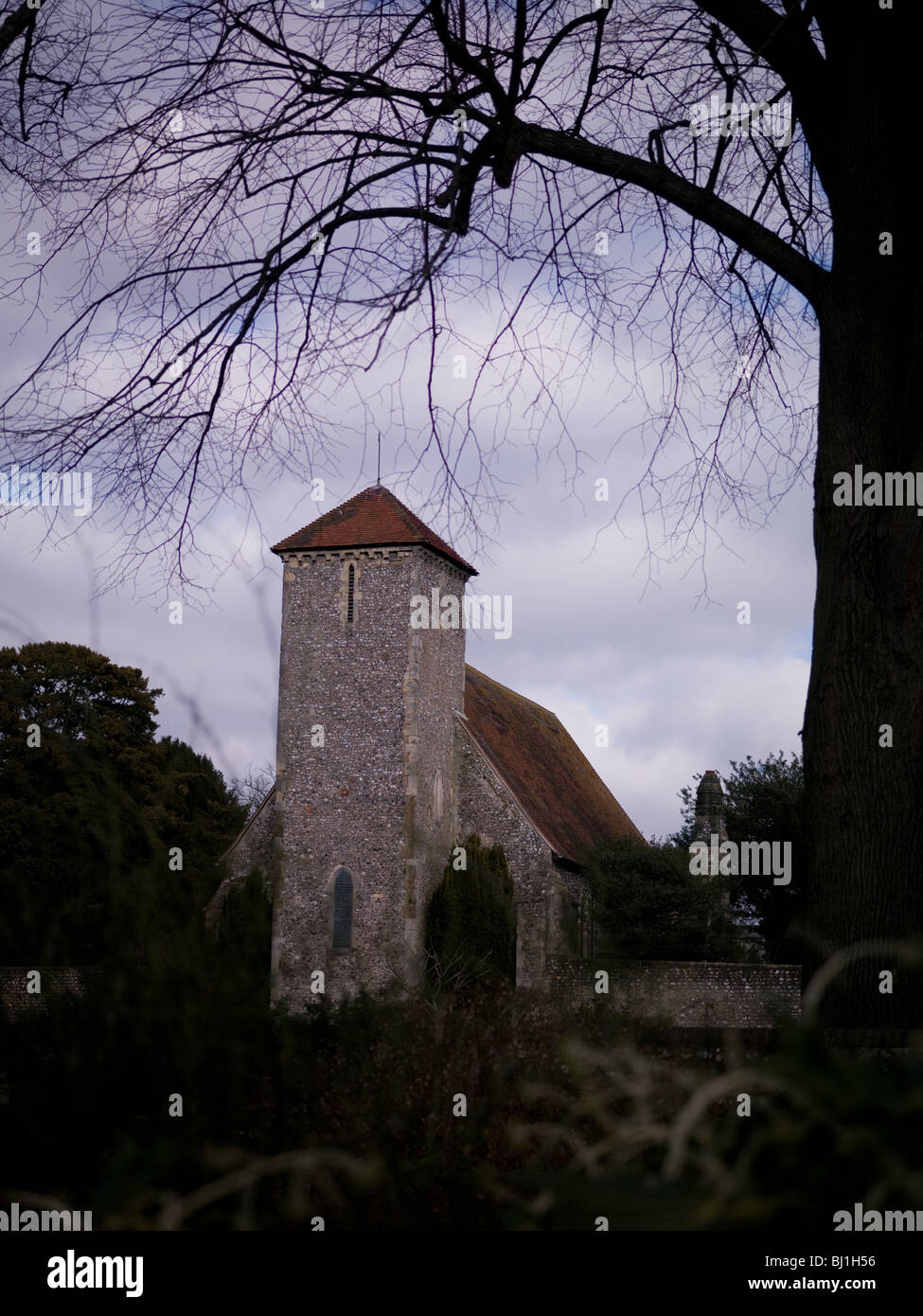 A Norman church in the countryside Stock Photo - Alamy