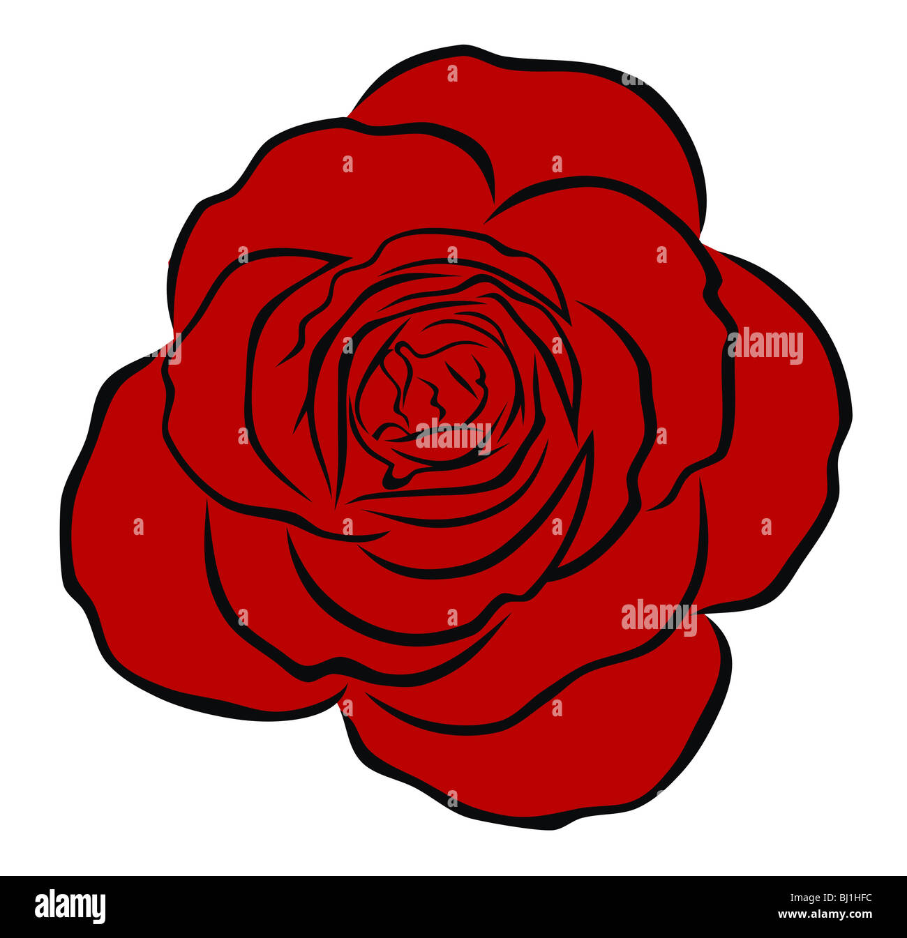Stylized rose hi-res stock photography and images - Alamy