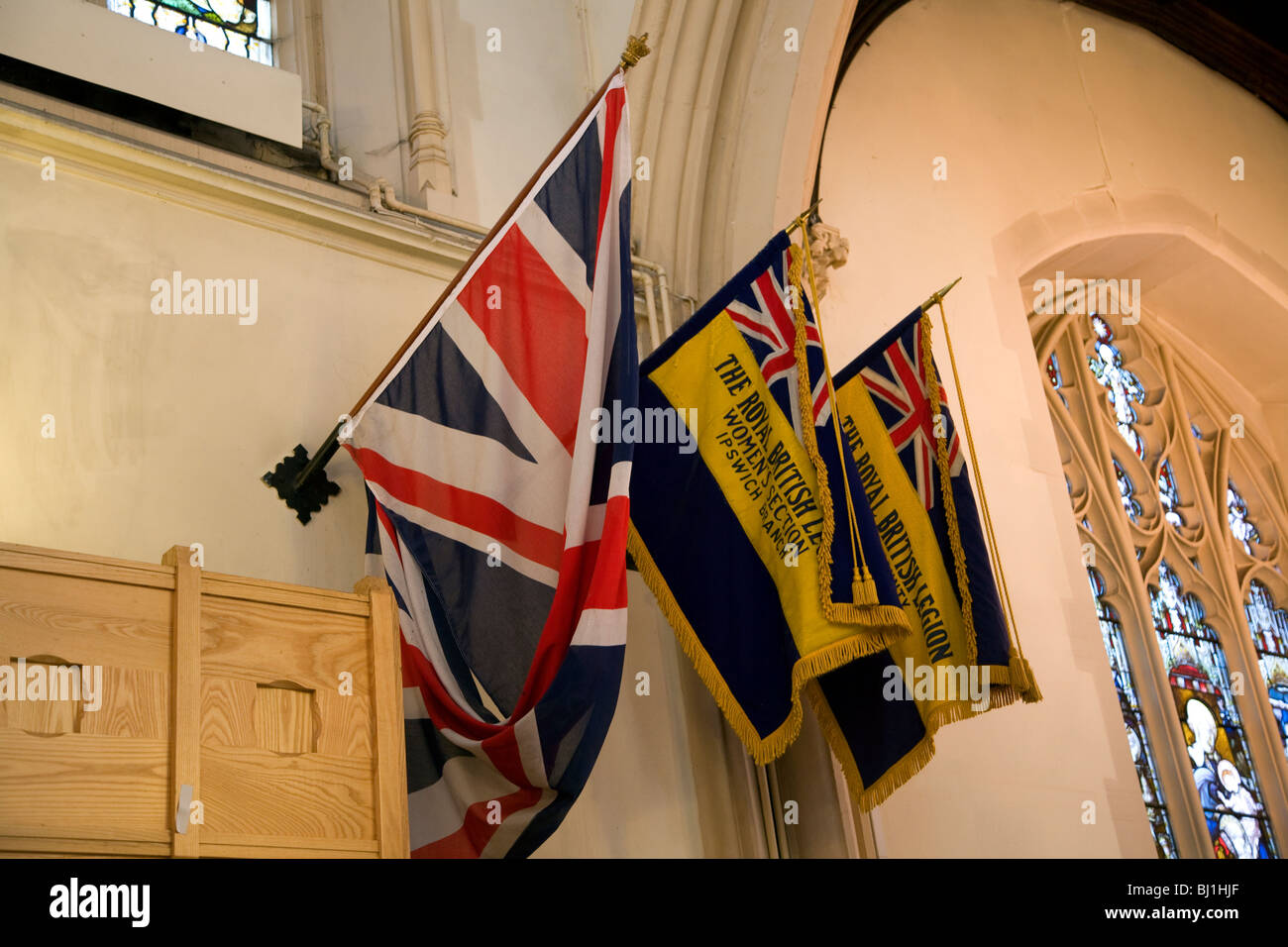 British legion flags hi-res stock photography and images - Alamy