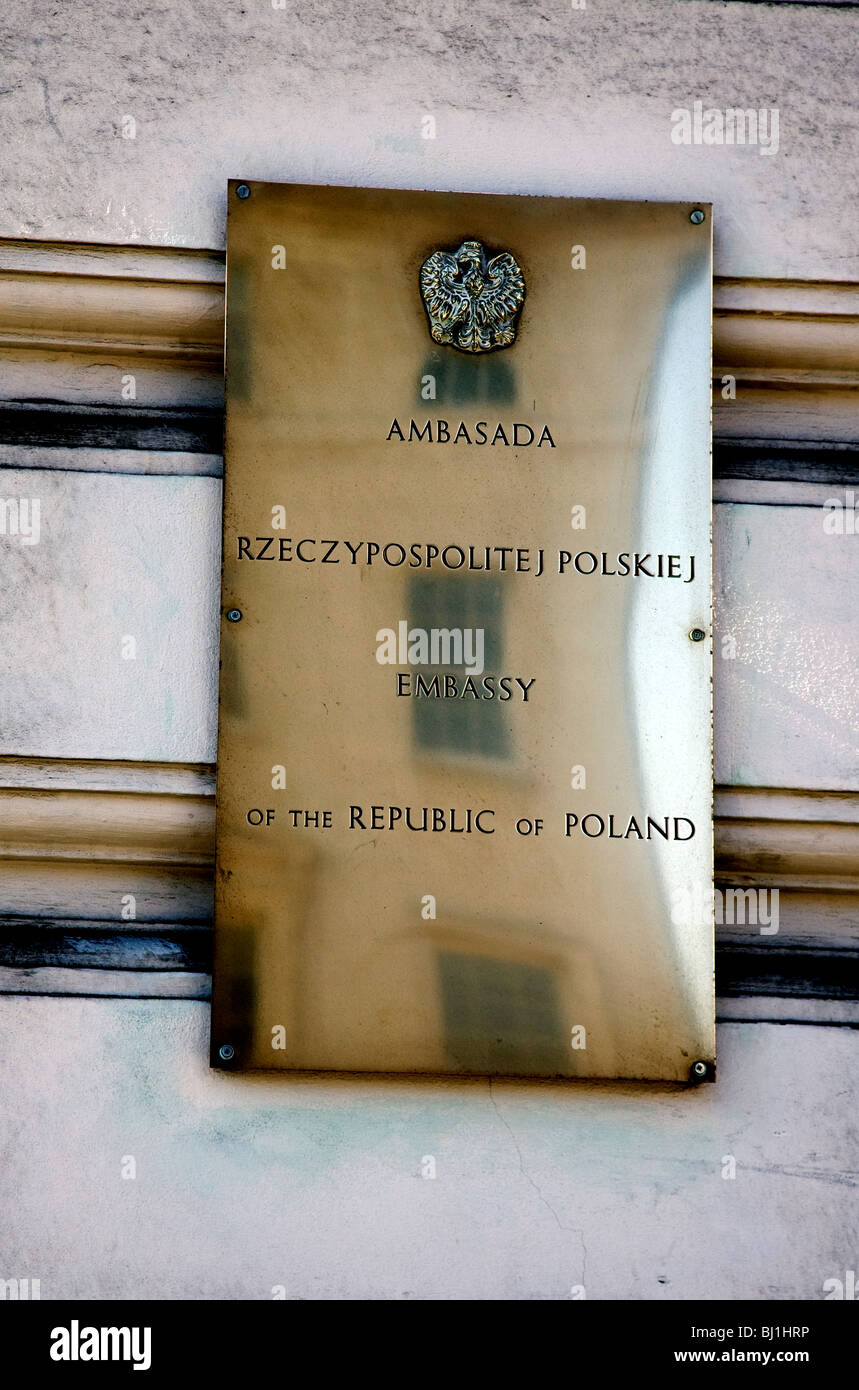 Polish embassy hi-res stock photography and images - Alamy
