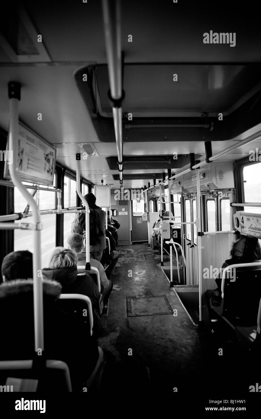 Seats bench tramway hi-res stock photography and images - Alamy