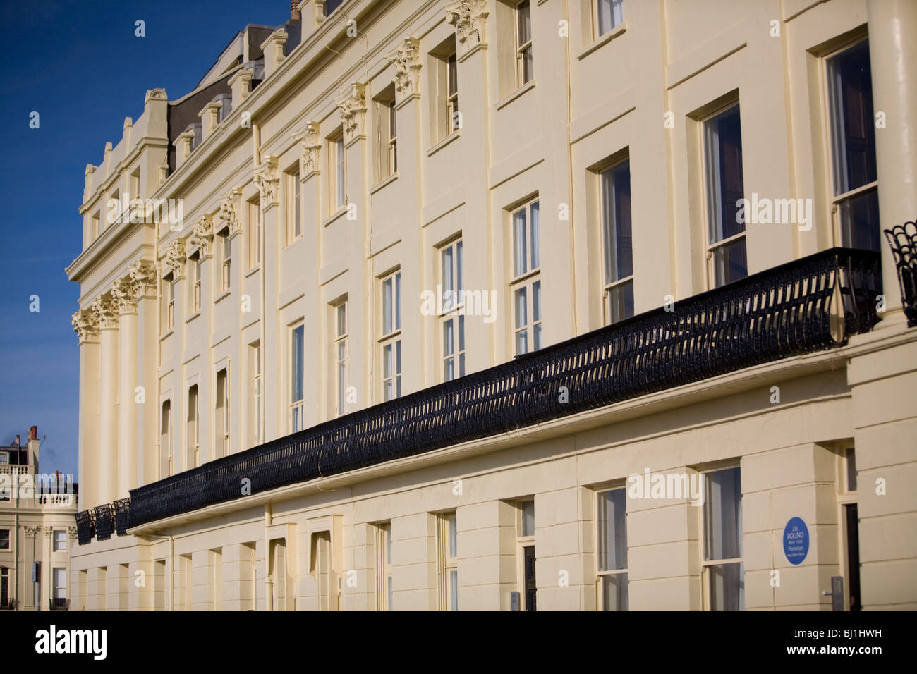 Brighton buildings in cream Stock Photo - Alamy