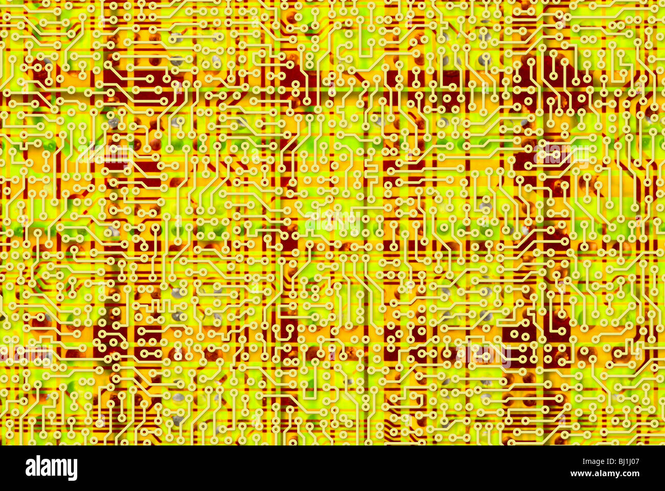 Electronic industrial high tech golden graphic background Stock Photo ...