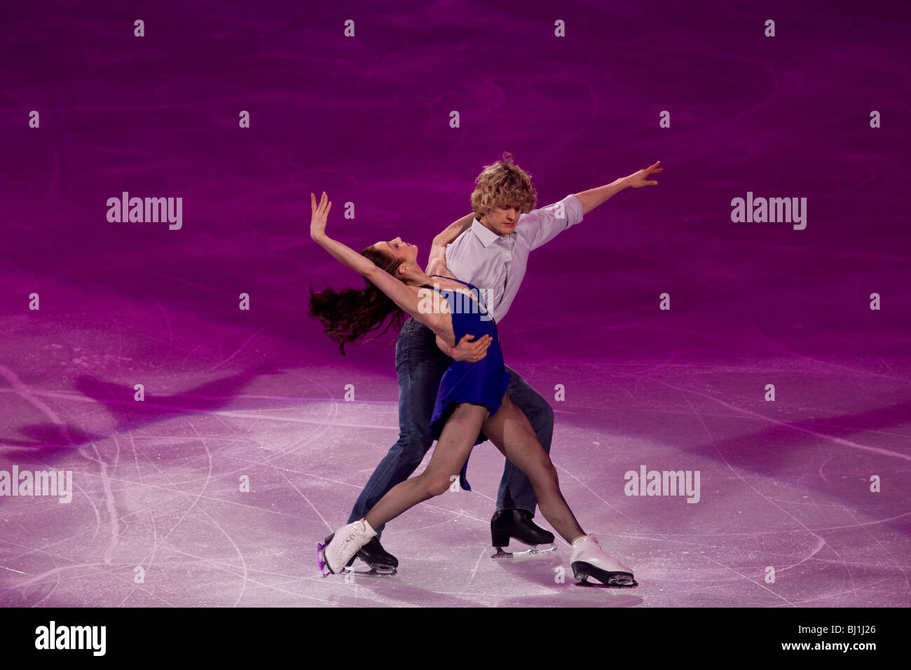 Meryl Davis and Charlie White (USA) Ice Dancing silver medalist during ...