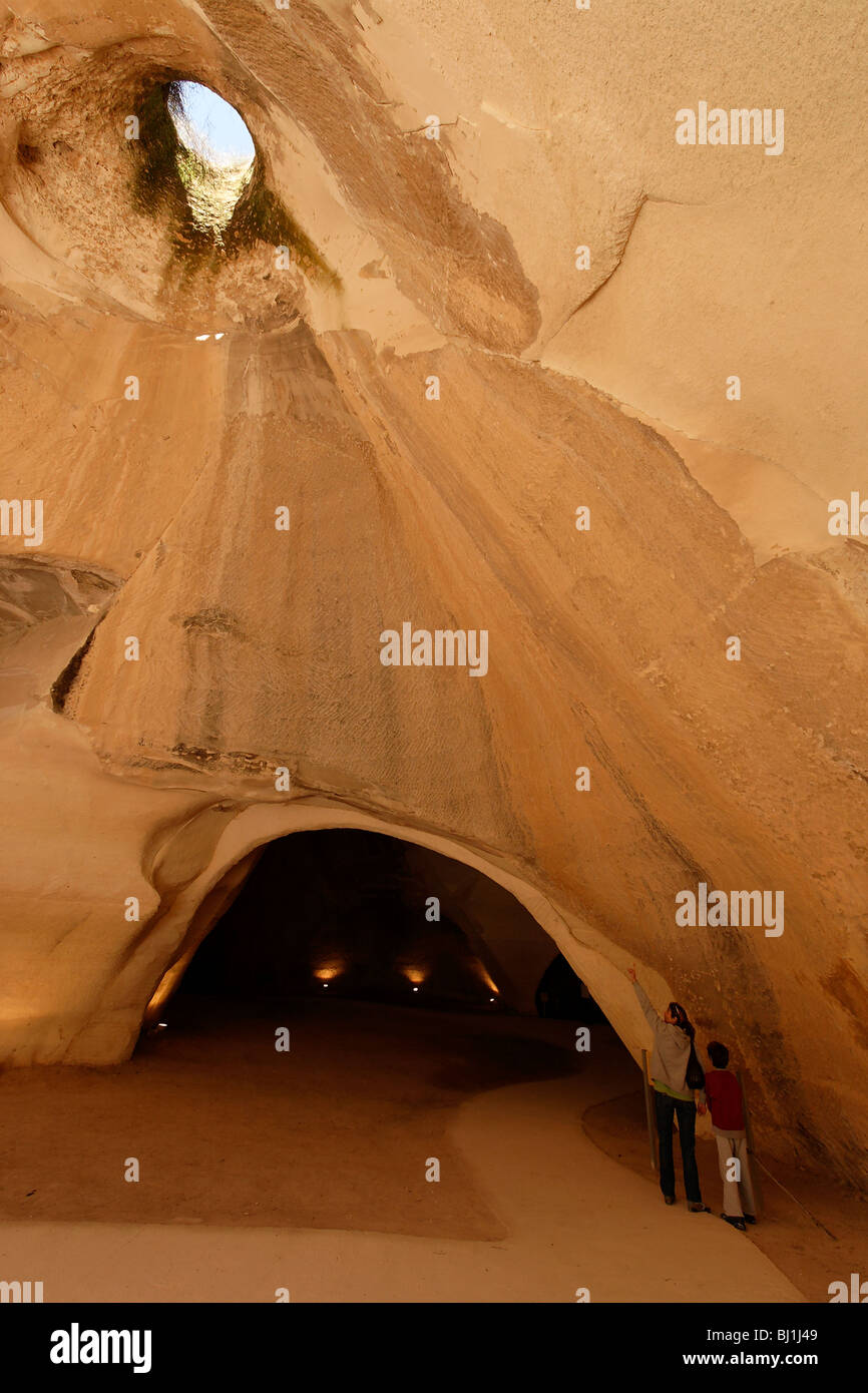 Israel, Shephelah region. Bell cave in Beth Guvrin Stock Photo - Alamy