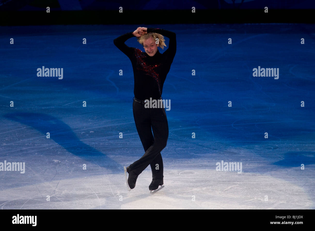 Evgeni Plushenko (RUS), Men's silver medalist, during the Figure ...