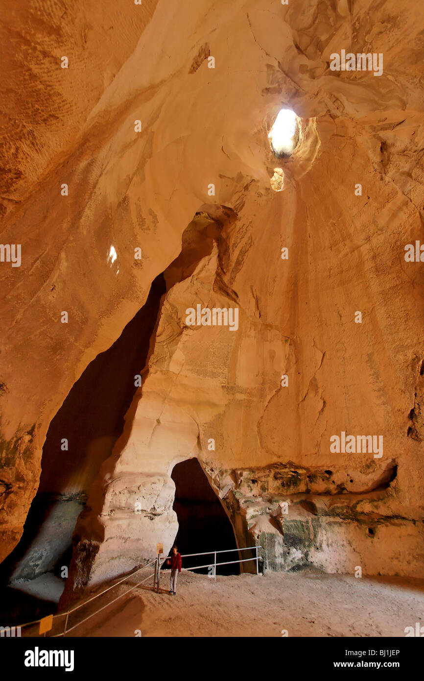 Israel, Shephelah region. Bell cave in Beth Guvrin Stock Photo - Alamy