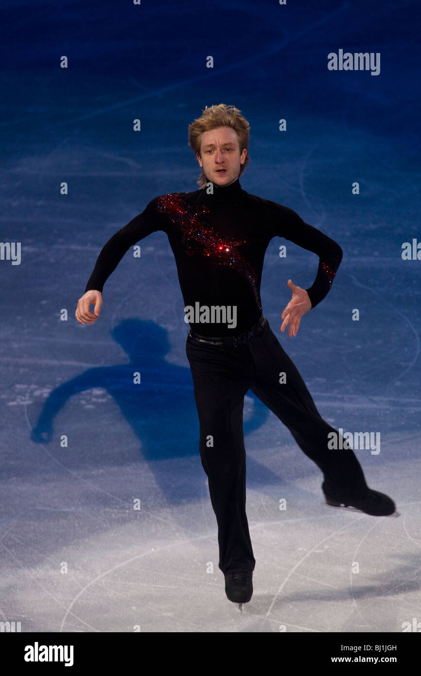 Evgeni Plushenko (RUS), Men's silver medalist, during the Figure ...