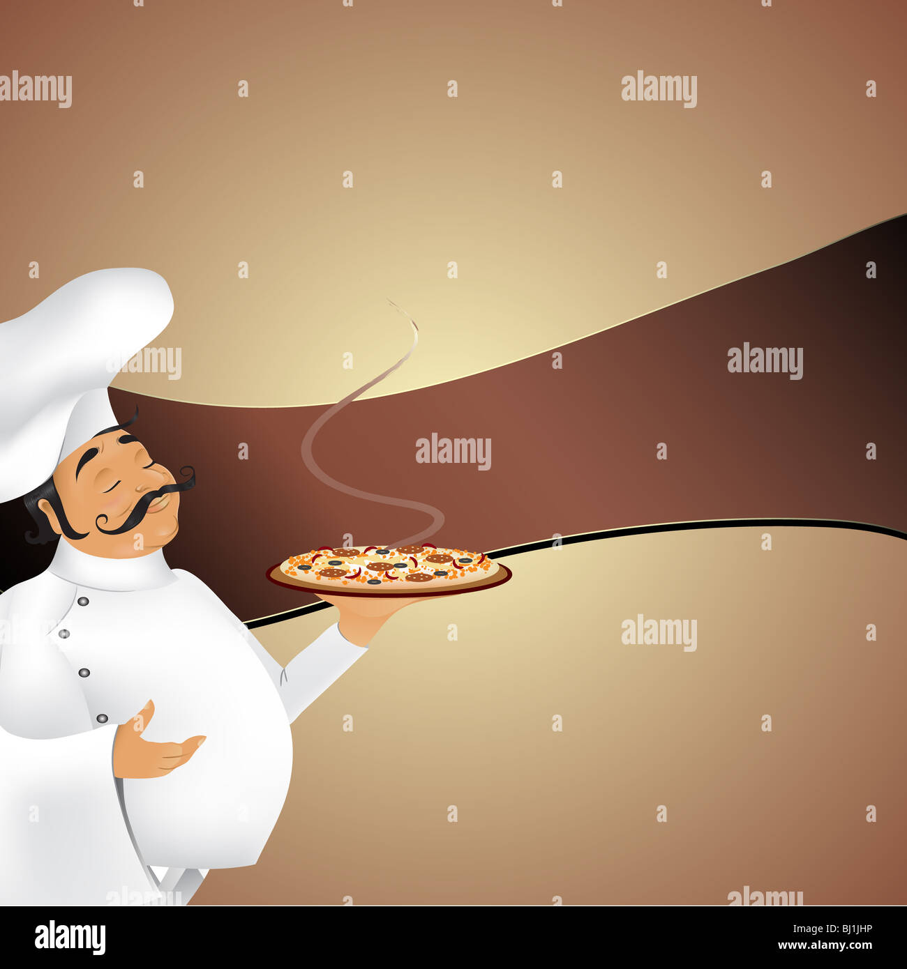 Chef background and banner Stock Photo - Alamy
