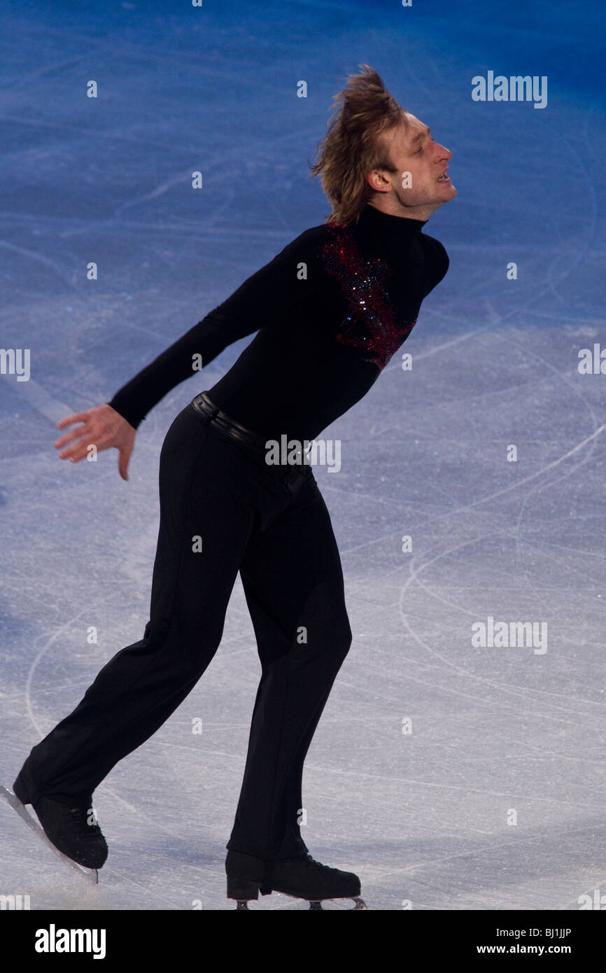 Evgeni Plushenko (RUS), Men's silver medalist, during the Figure ...